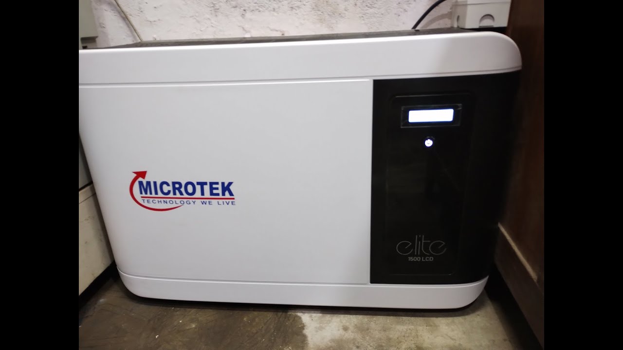 MICROTEK elite 1500 LCD UPS / Inverter after one day Review - YouTube
