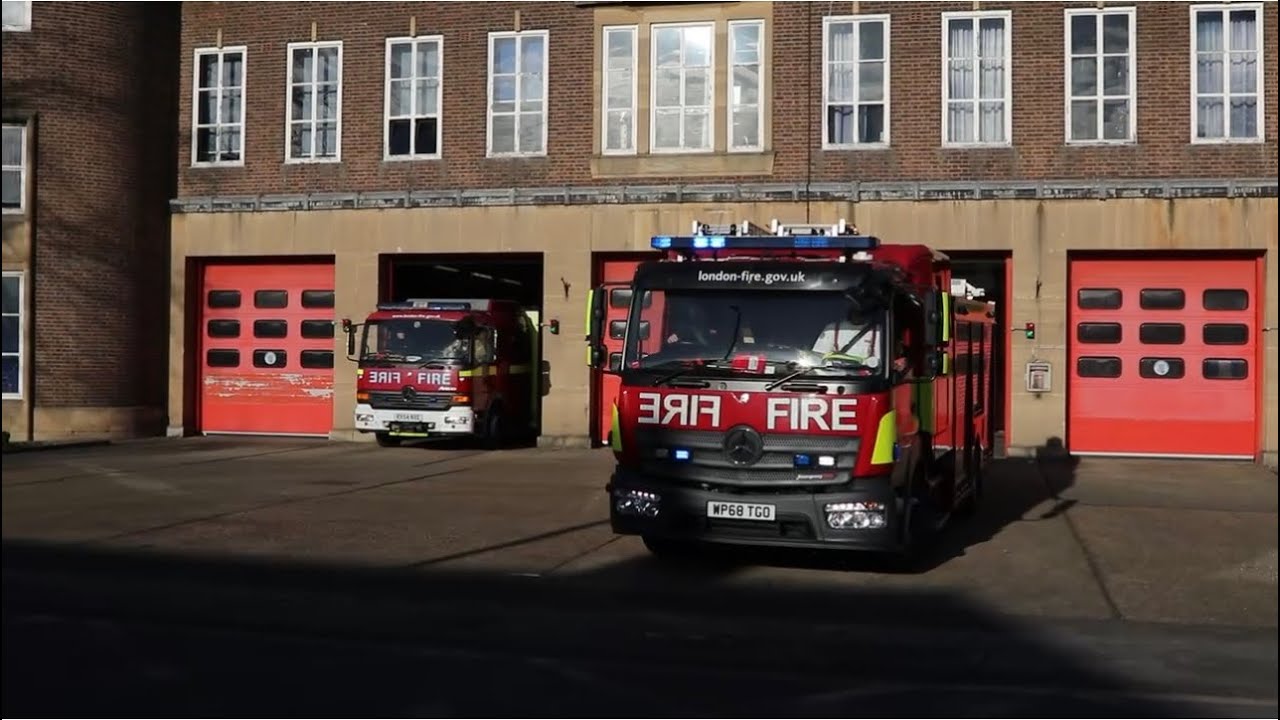 London Fire Brigade - A341 A346 Edmonton Pump Ladder & Fire Rescue Unit ...