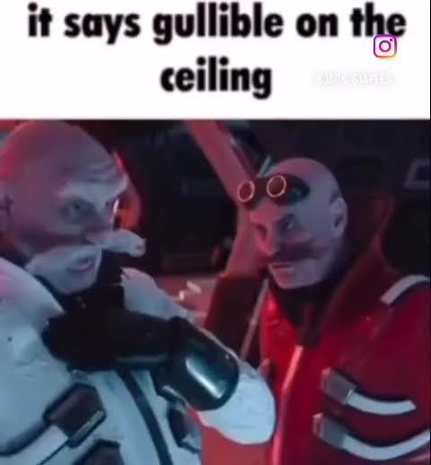 It says gullible on the ceiling #meme #memes #short #shorts #funny ...
