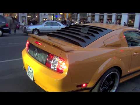 Ford Mustang GT BOSS - driving scenes, acceleration & downshift