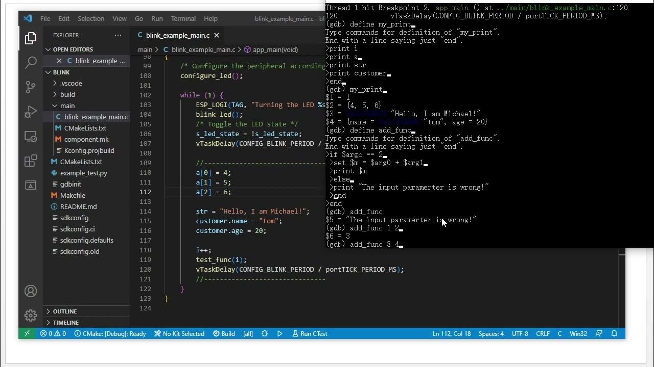 ESP32 JTAG Debug 15: GDB Define Command - YouTube