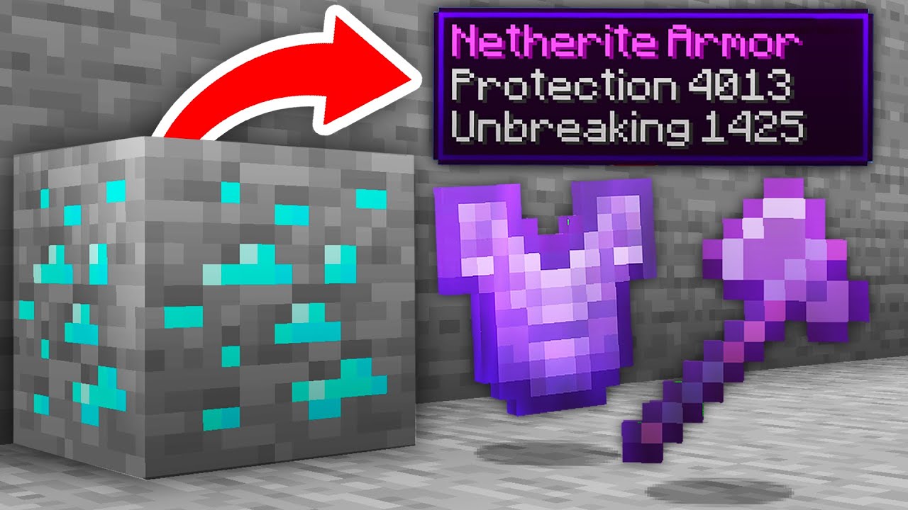 Minecraft Manhunt, But Ores Drop OP Items - YouTube