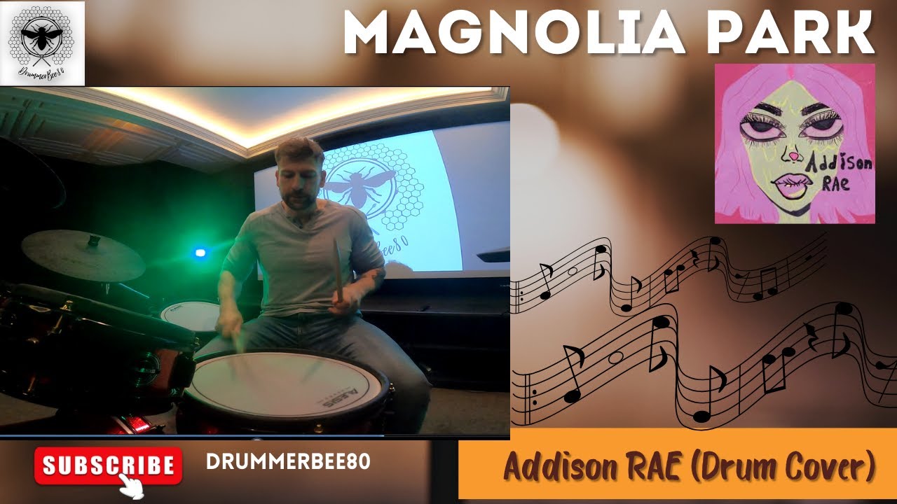 Magnolia Park - Addison Rae (Drum Cover) - YouTube