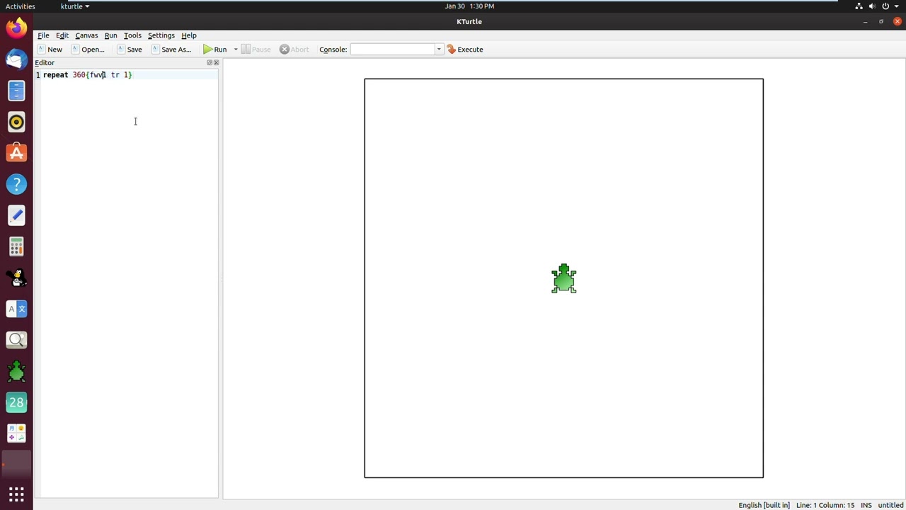 Kturtle Draw Cirle Youtube