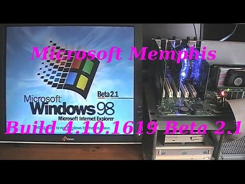Microsoft Memphis (Windows 98) [Build 4.10.1619 Beta2.1] - YouTube