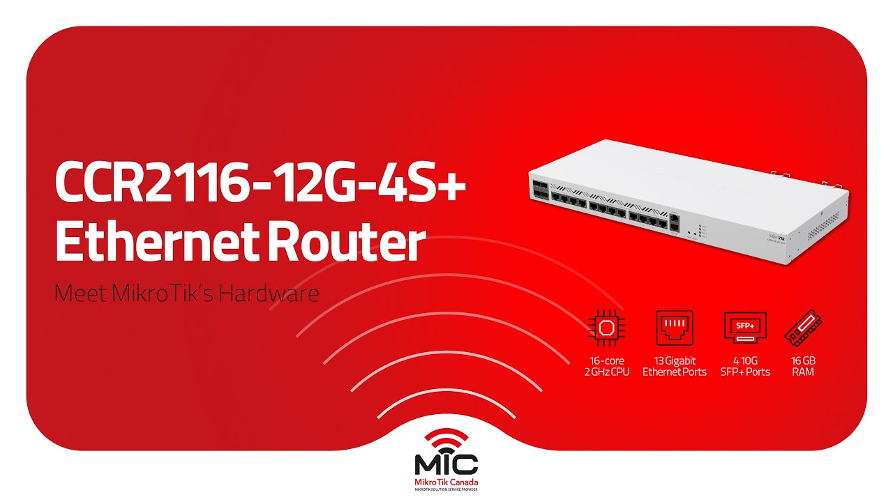 CCR2116-12G-4S+ Ethernet Router - YouTube