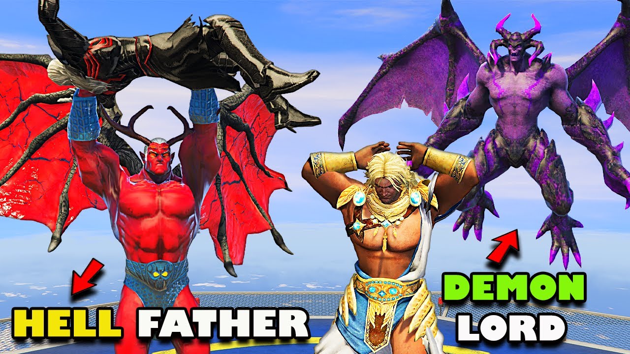 HELL FATHER & DEMON LORD Saved HELLORD From HEAVEN ARMY In GTA 5 ...