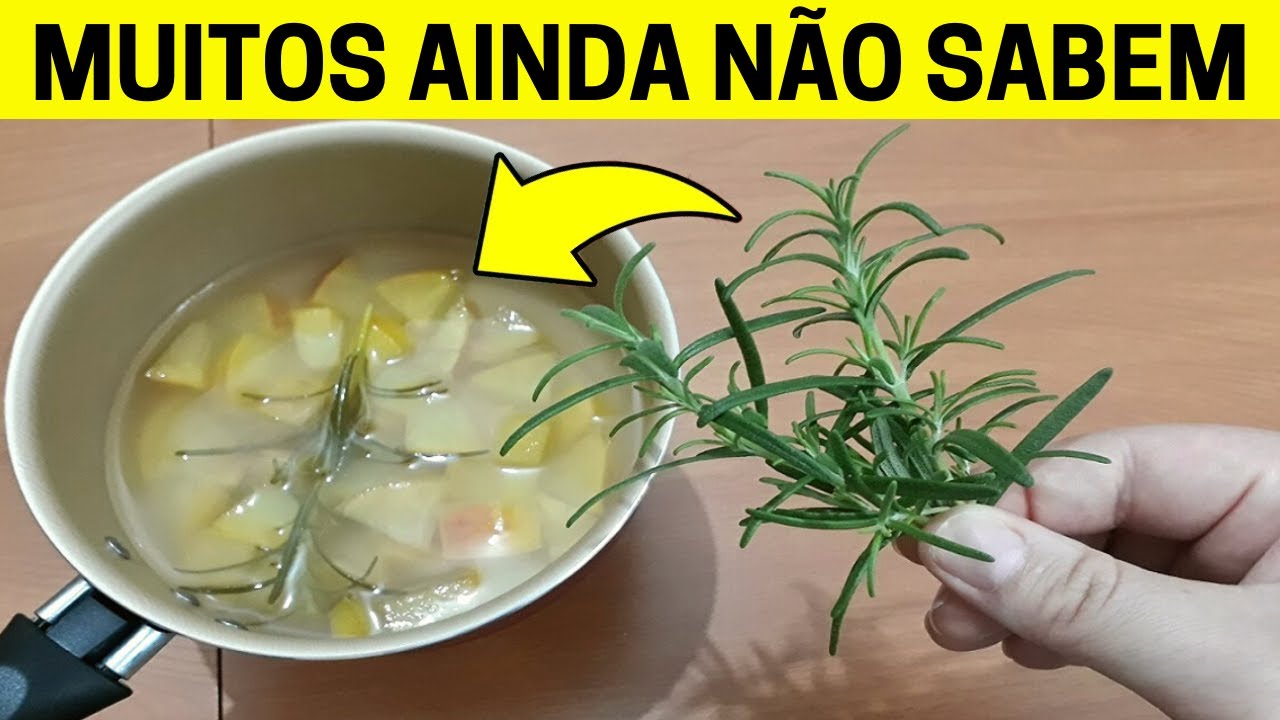 Ferva 1 MAÇÃ Com ALECRIM e Beba a Noite Antes de Dormir, Nunca Imaginei ...