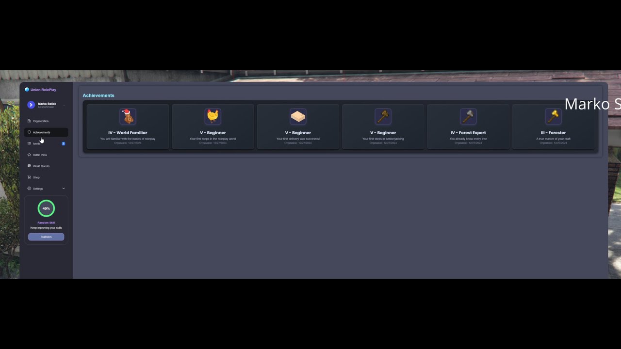 [FREE] Fivem - Server Panel, Levels, Achivments - YouTube