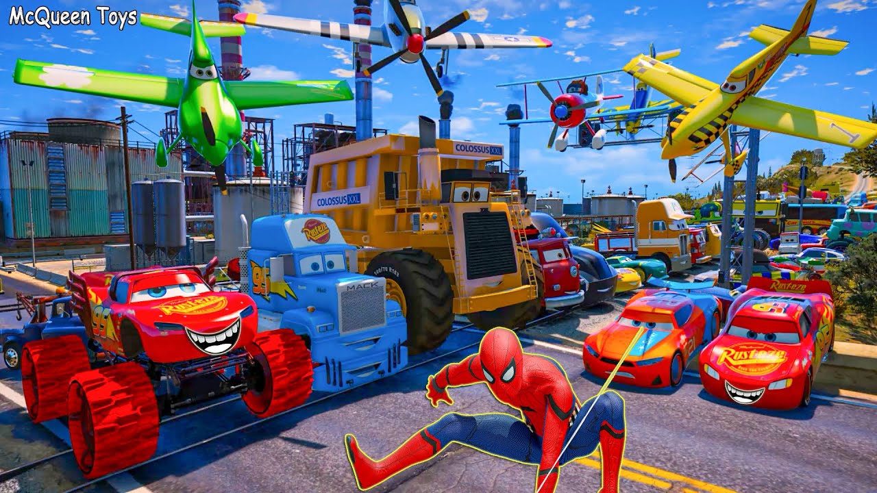 Cars McQueen Monster Truck Colossus XXL Ryan Laney Mack Gale Beaufort ...