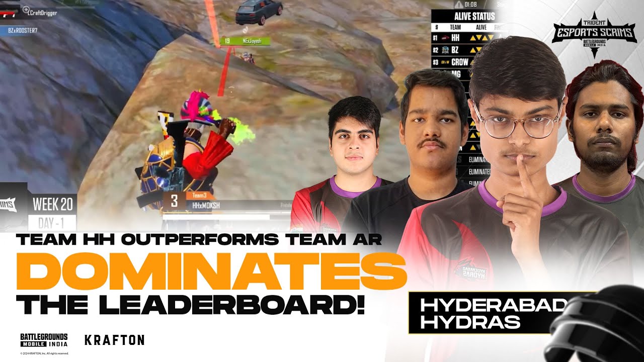 Team HH Outperforms Team AR | Trident Esports Scrims Highlights | Week ...