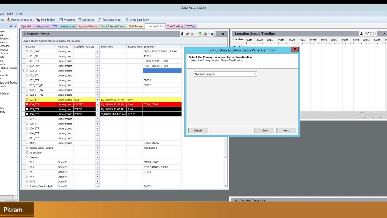 Pitram - Location Status Panel - YouTube