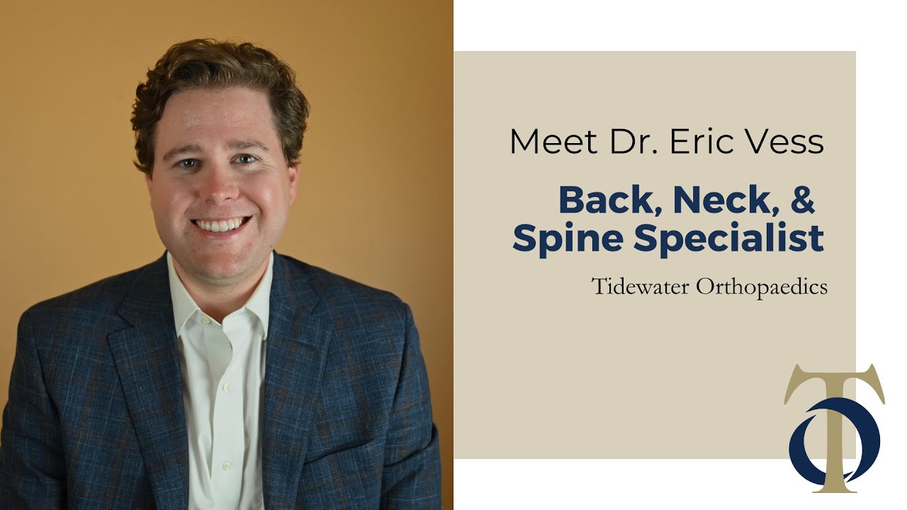 Dr. Eric Vess. Spine & Back Surgeon Tidewater Orthopaedics - YouTube