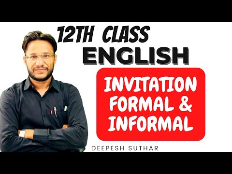 12TH CLASS #FORMAL & INFORMAL INVITATION - YouTube