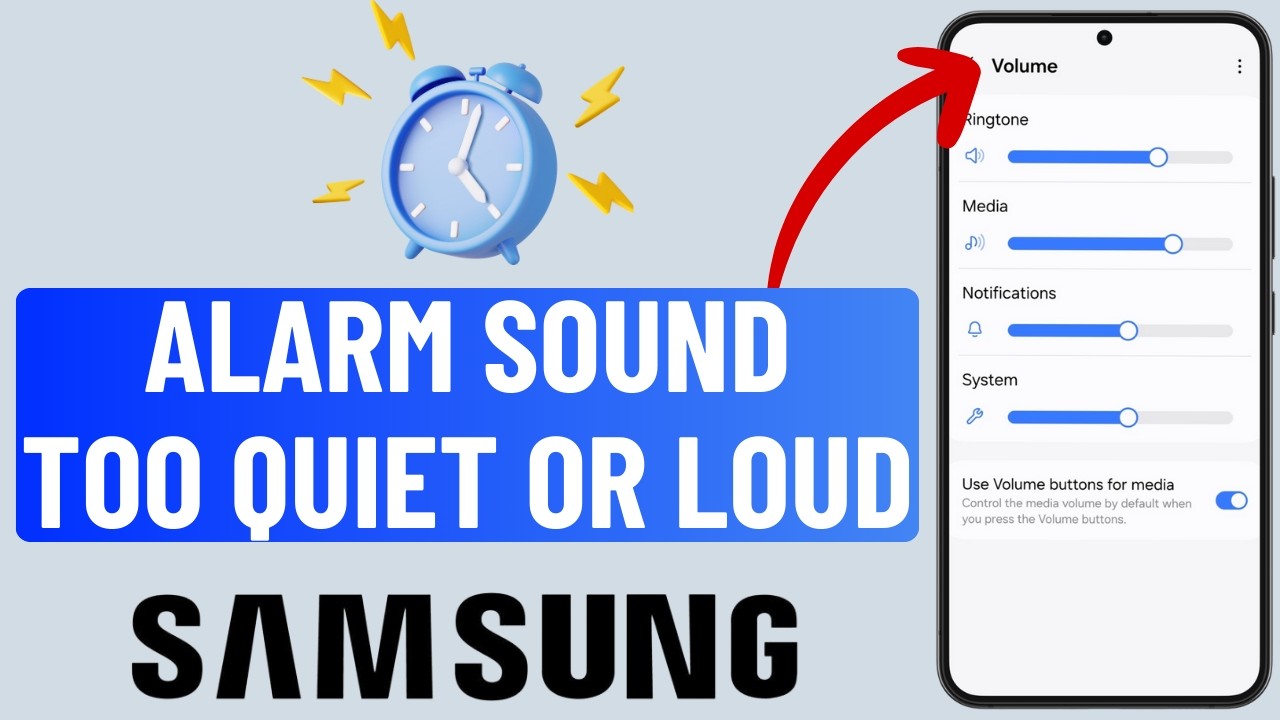 Fix Alarm Sound Too Quiet or Loud on Samsung Phone | Change Alarm ...