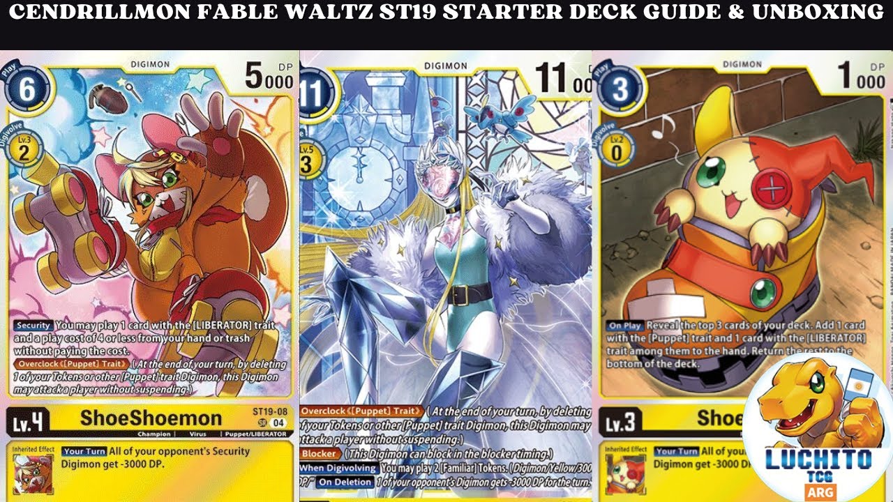 Cendrillmon Fable Waltz ST19 Starter Deck Guide & Unboxing | Digimon ...