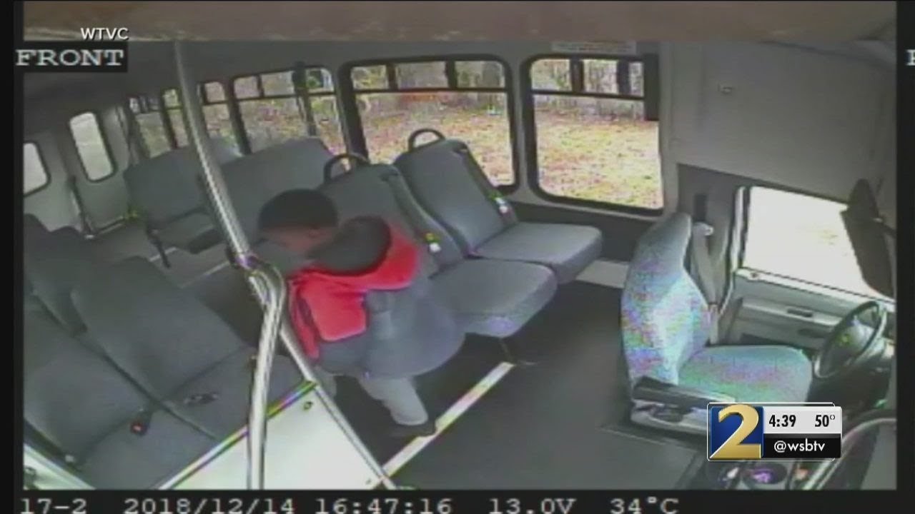 Heartbreaking video shows terrified 5-year-old left alone on school bus ...