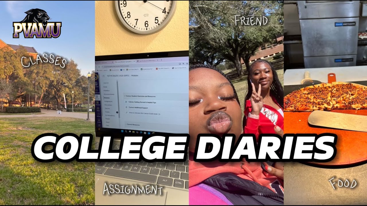 COLLEGE DIARIES 001 | A DAY IN THE LIFE OF A COLLEGE FRESHMAN @PVAMU💜💛 ...