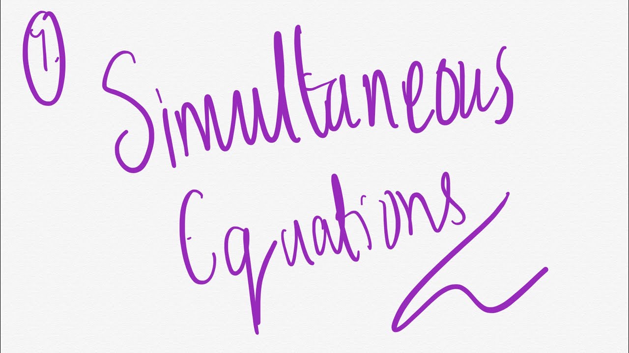 7 Grade 10 Equations And Inequalities Simultaneous Equations YouTube 7-grade-10-equations-and-inequalities-simultaneous-equations-youtube