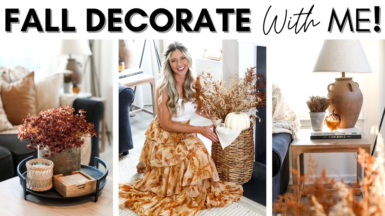 FALL DECORATING IDEAS || DECORATING FOR AUTUMN || FALL DECORATE WITH ME ...