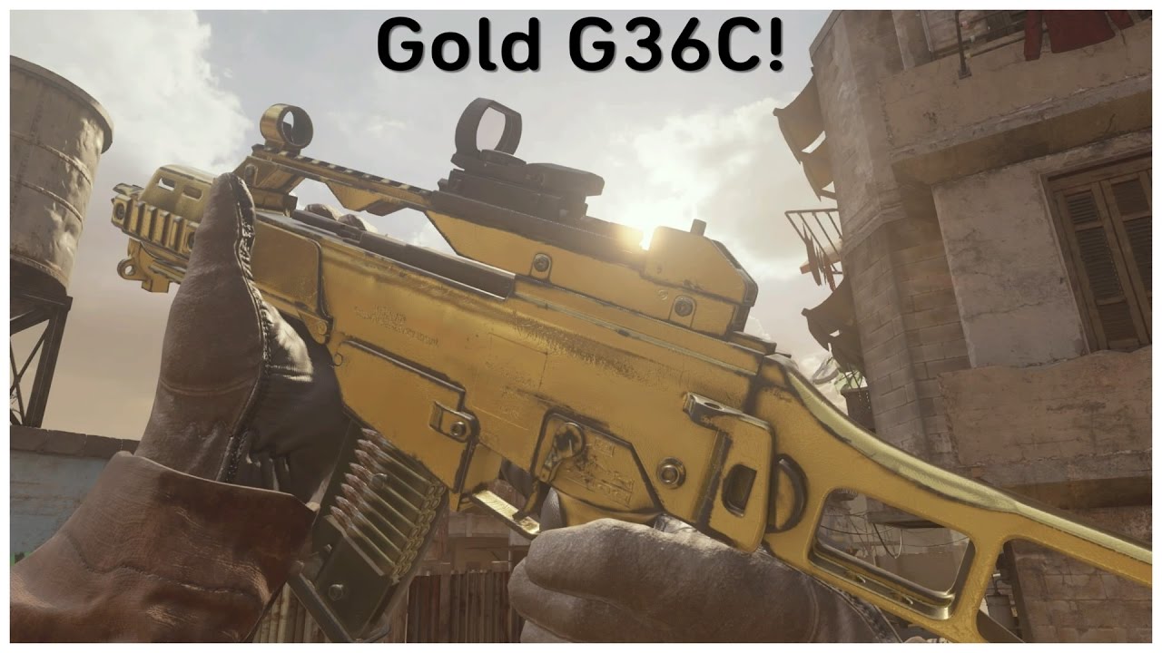 Gold G36C On MWR! - (Modern Warfare Remastered) - YouTube