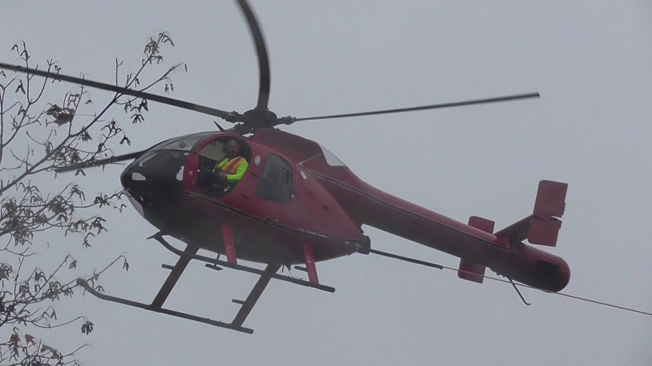 MD 520N NOTAR Helicopter, Part 6, Side Pull Action Close Up. - YouTube