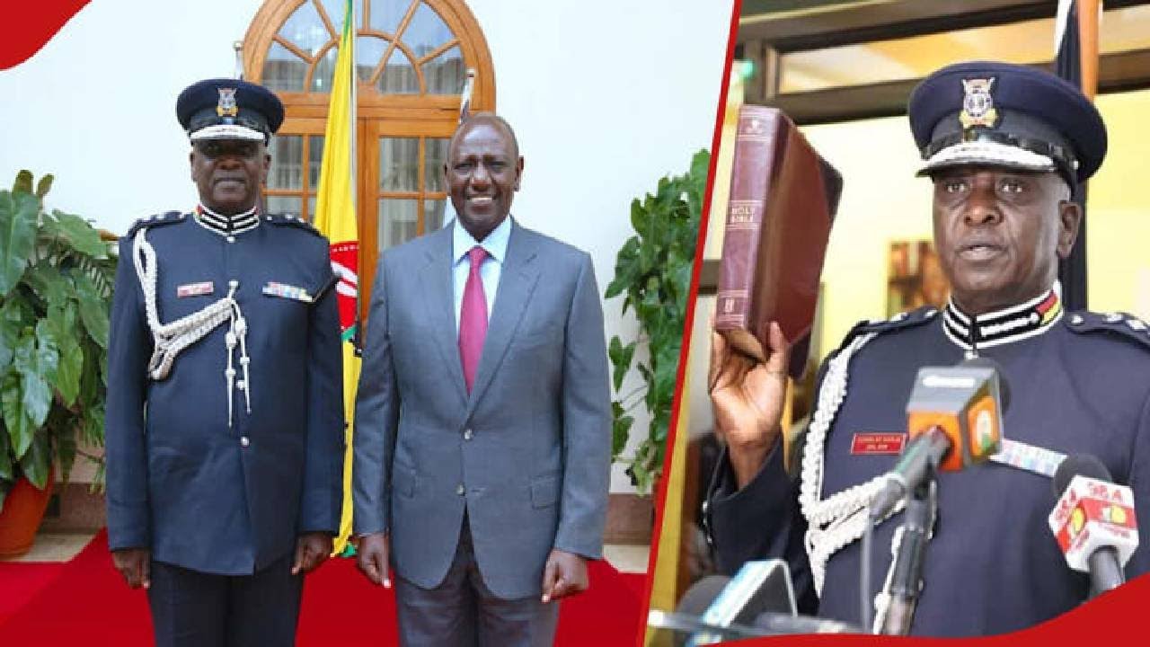RUTO AT the installation of the Commissioner General of Prisons Patrick ...