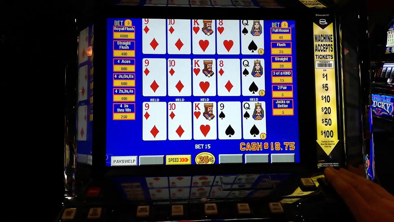 Double double bonus video poker triple play - YouTube