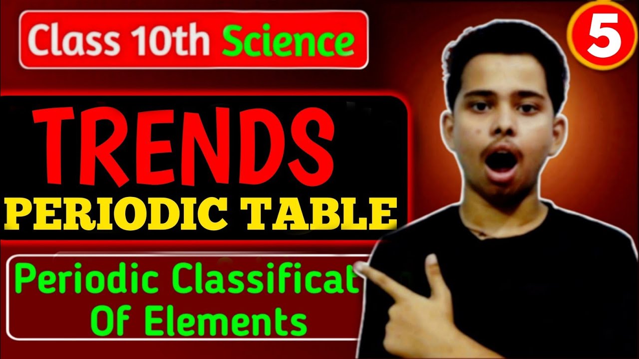 Trends in Modern Periodic Table | Class 10 Science Chapter 5 | Easy ...