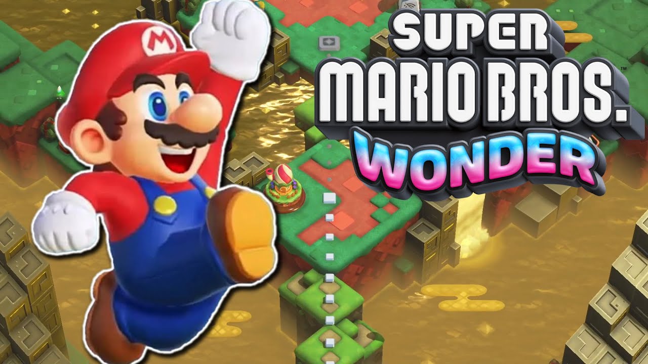Super Mario Wonder! World 3: 100% Playthrough: Shining Falls [ALL ...