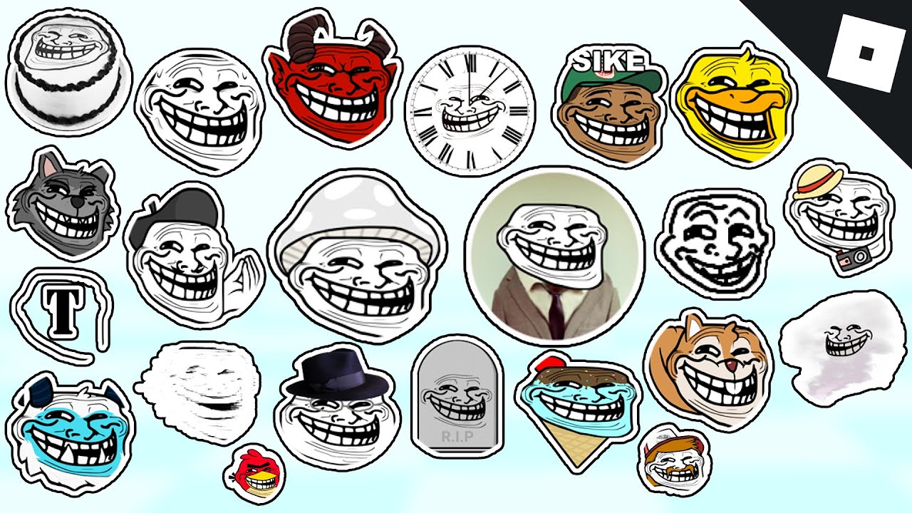 How to get the #219 - #238 & #240 TROLLFACE BADGES in FIND THE ...