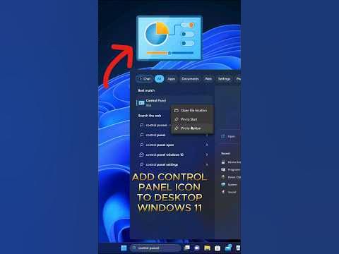 Add Control Panel Icon to Desktop - Windows 11 - YouTube