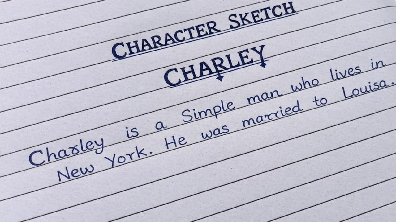 #character_sketch_of_charley || Ncert class 12 English Charley Ka ...