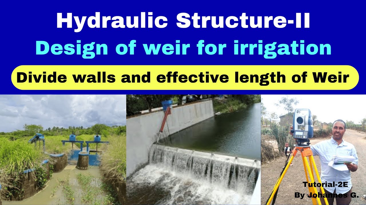 Part-4 : Design of weir for irrigation and depth of sheet piles - YouTube