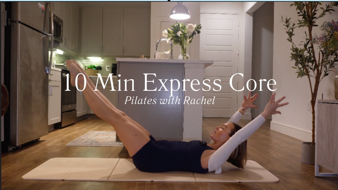 Pilates with Rachel | 10 Min Express Pilates Abs - YouTube