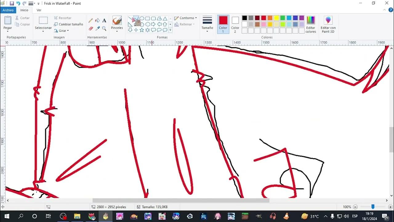 Frisk in WaterFall SpeedPaint | Undertale - YouTube