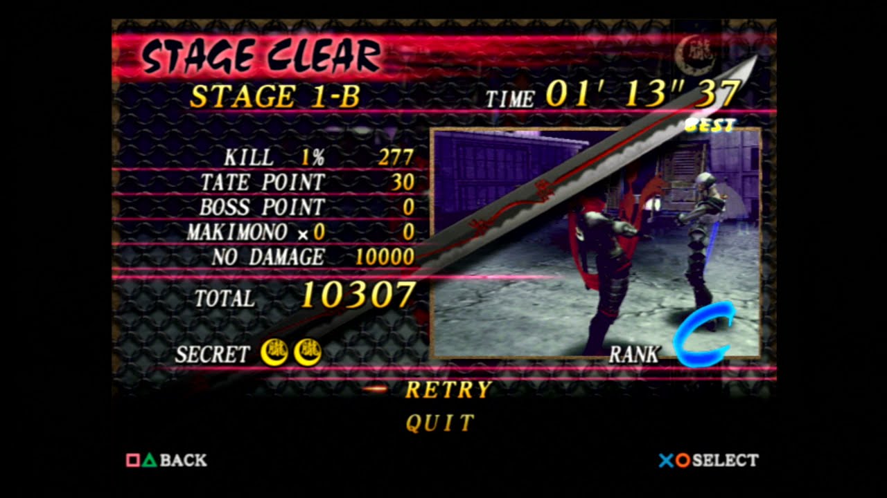 Shinobi PS2 stage 1-B Hotsuma - YouTube