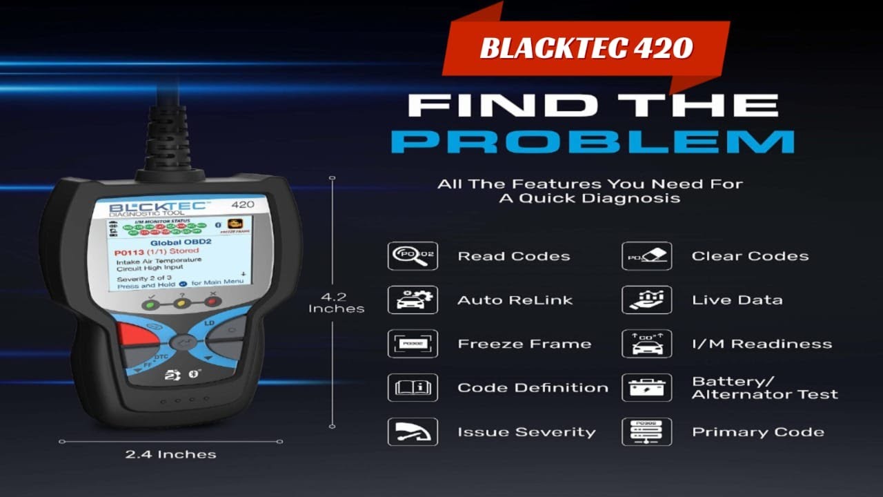 BLCKTEC 420 OBD2 Scanner: My Unexpected Car-Saving Hero ! - YouTube
