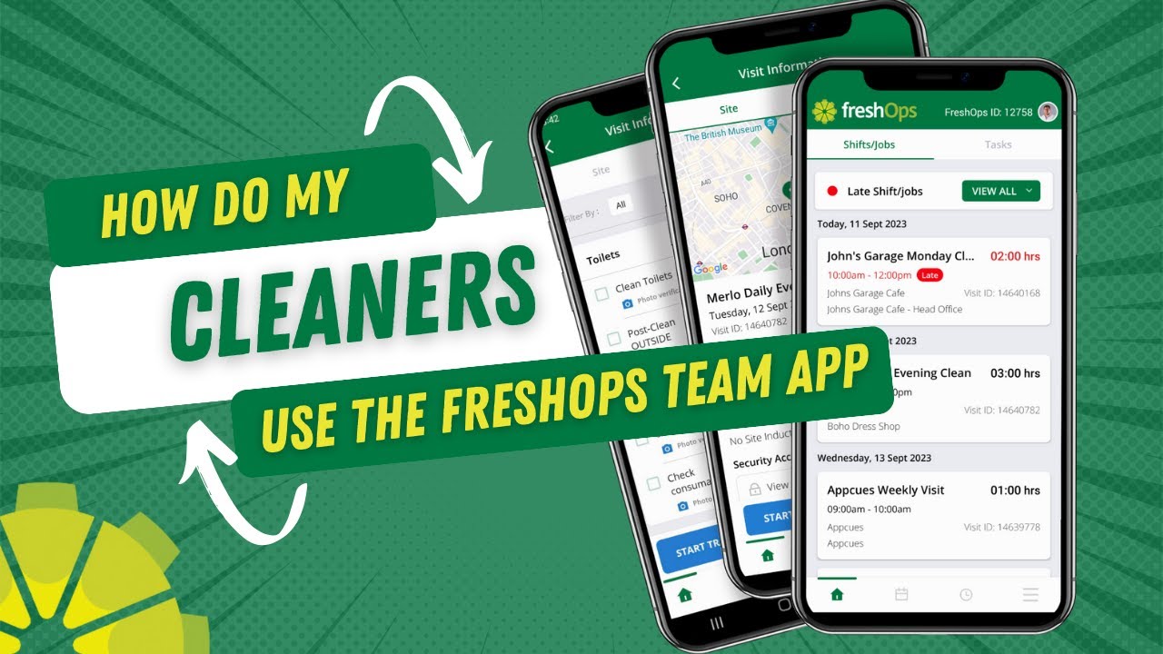 How do my cleaners use the freshOps Team App - YouTube