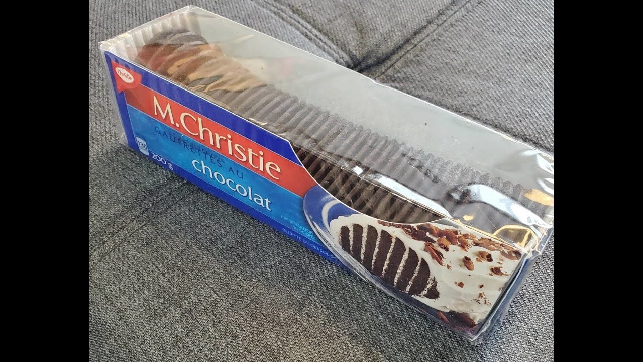 Gateau Gaufrette chocolat alternative aux biscuits M.Christie - YouTube