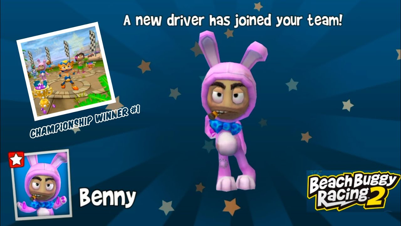 Unlocking new driver Benny. Beach buggy racing 2 Championship gameplay ...