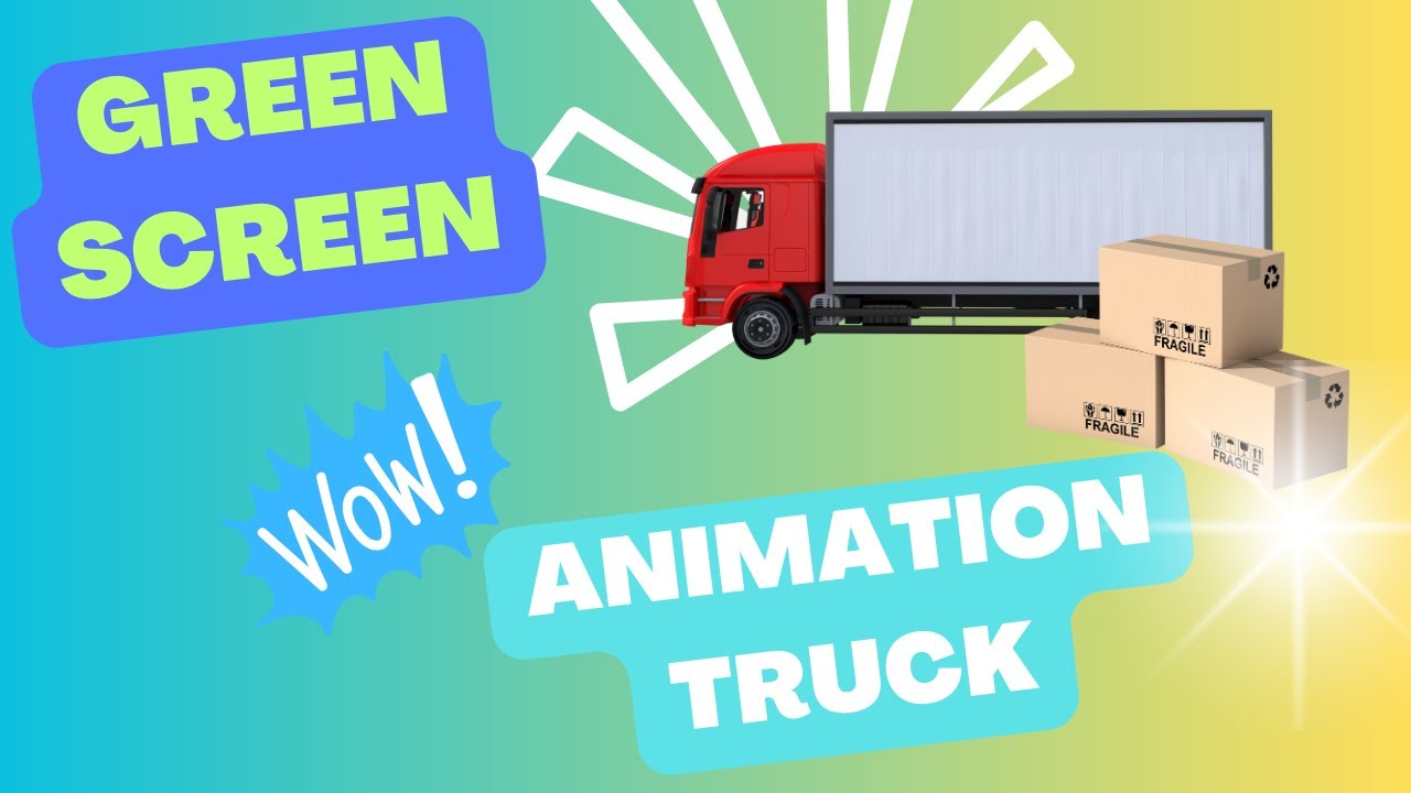 Animation Truck Green Screen| Beautiful Effect |No Copyright! - YouTube
