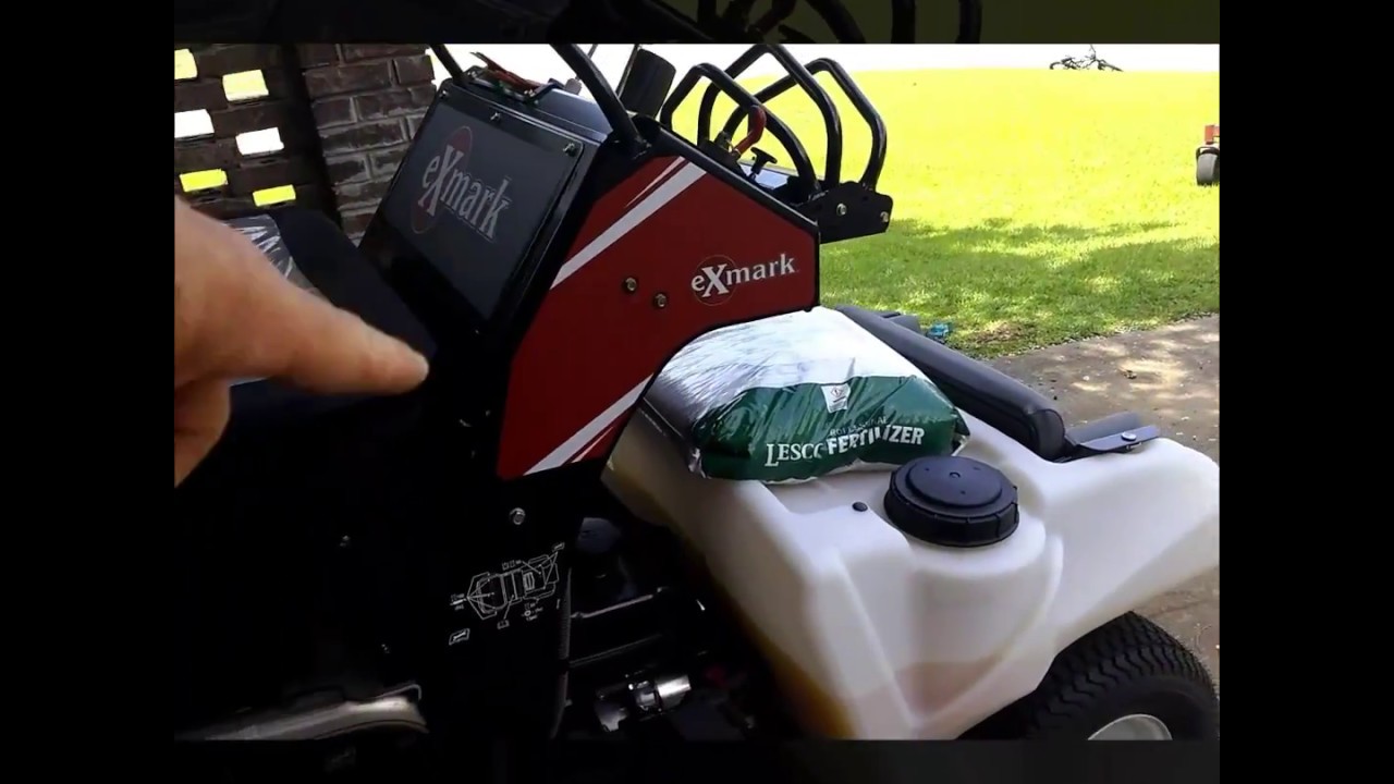 New Exmark sprayer spreader added to the fleet. - YouTube