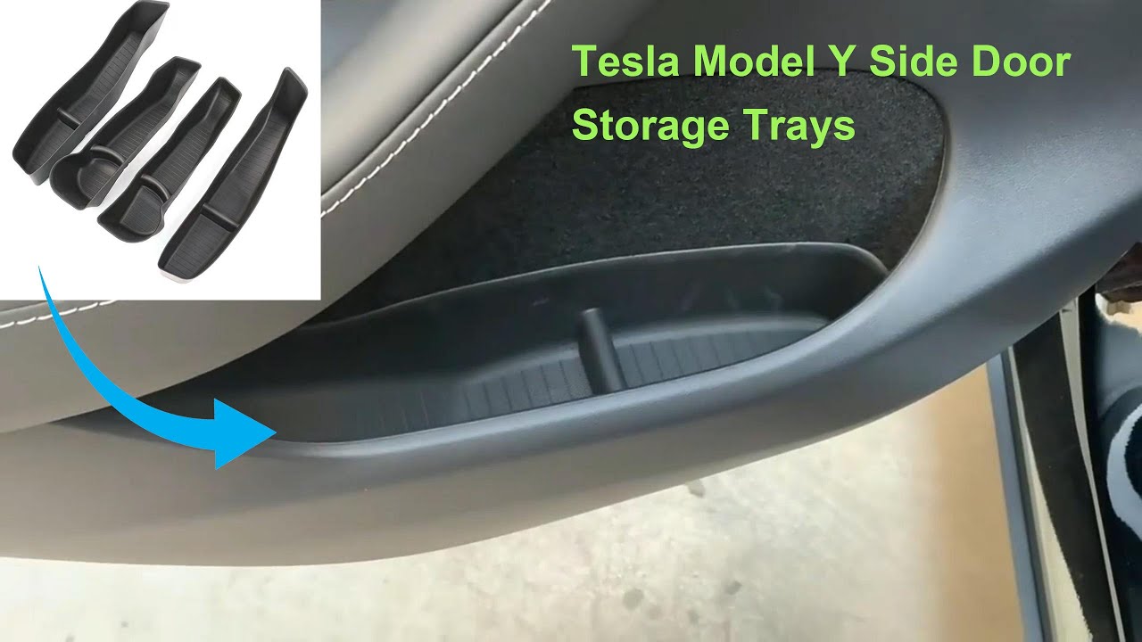 Tesla Model Y Side Door Storage Tray - YouTube