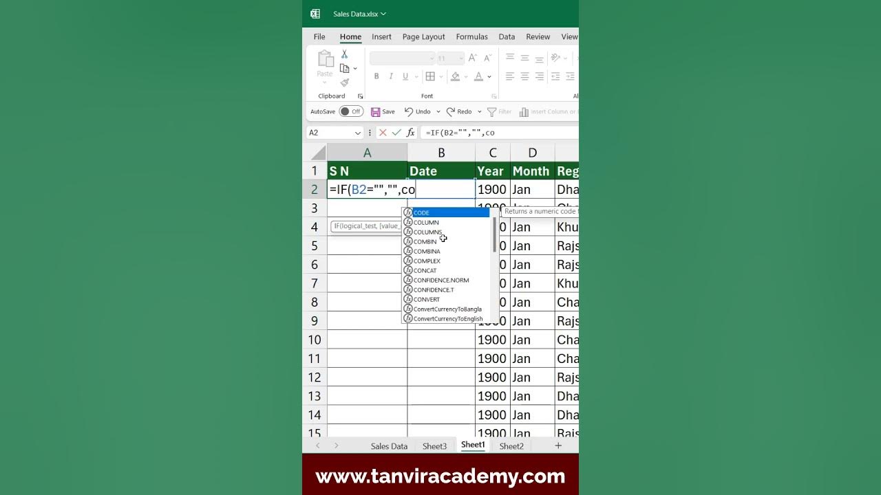 Automatic serial number of serial number cell in excel 🧑‍💻 #excelshorts #exceltips - YouTube