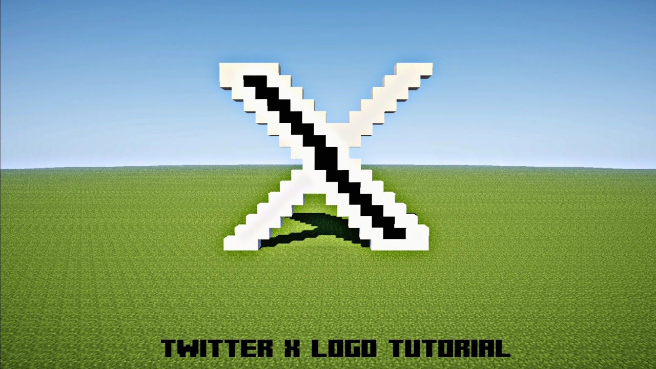 Minecraft Pixel Art Tutorial - Twitter X Logo - YouTube