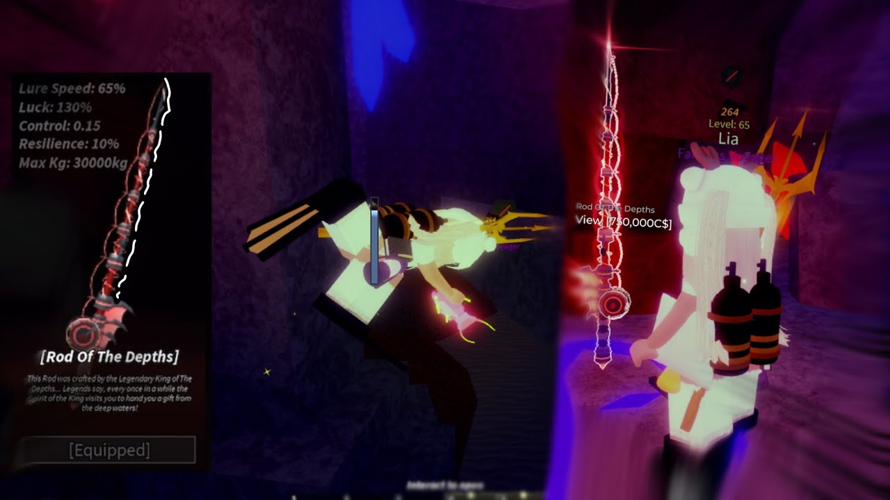 how to do the underwater maze for the rod of the depth in fisch ...