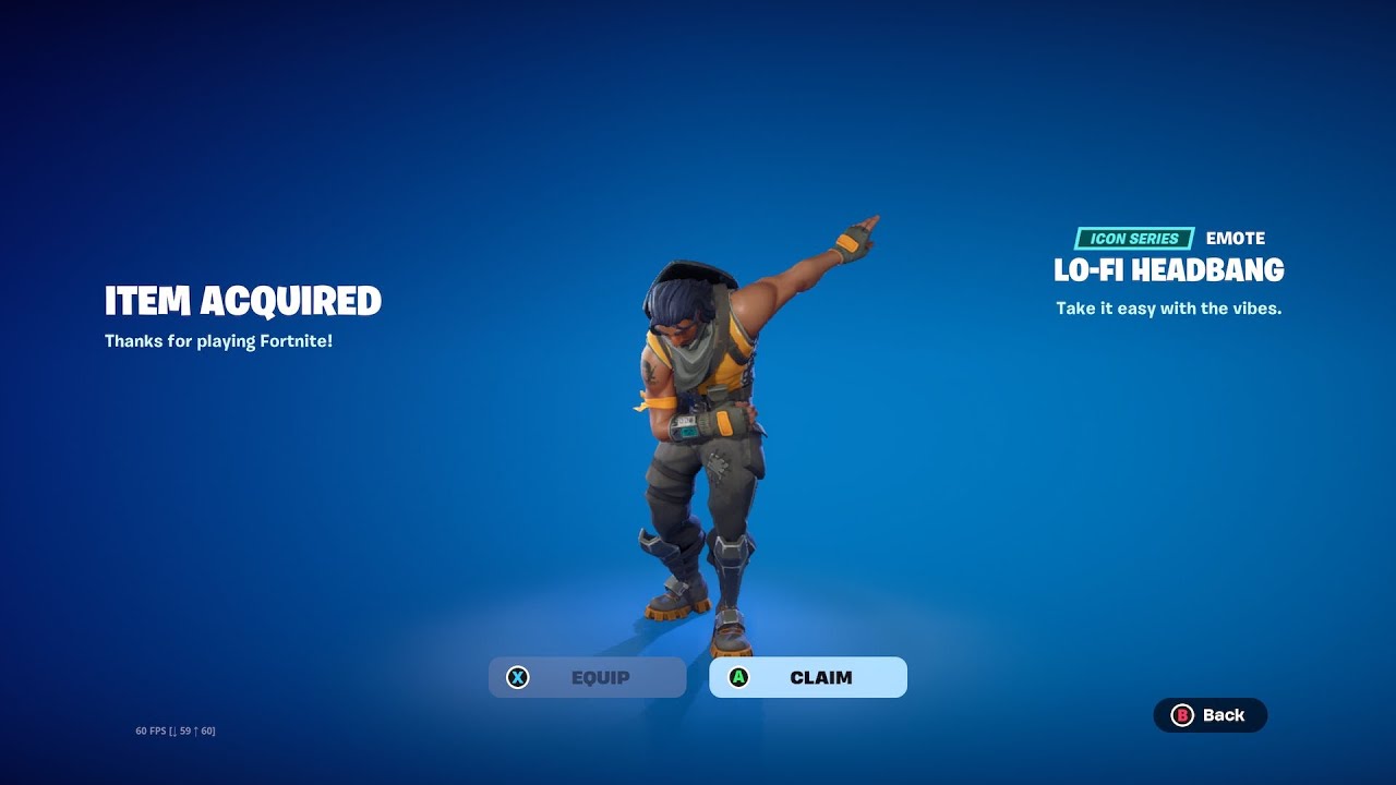 New Lo-fi Headbang emote! (Fortnite item shop) - YouTube