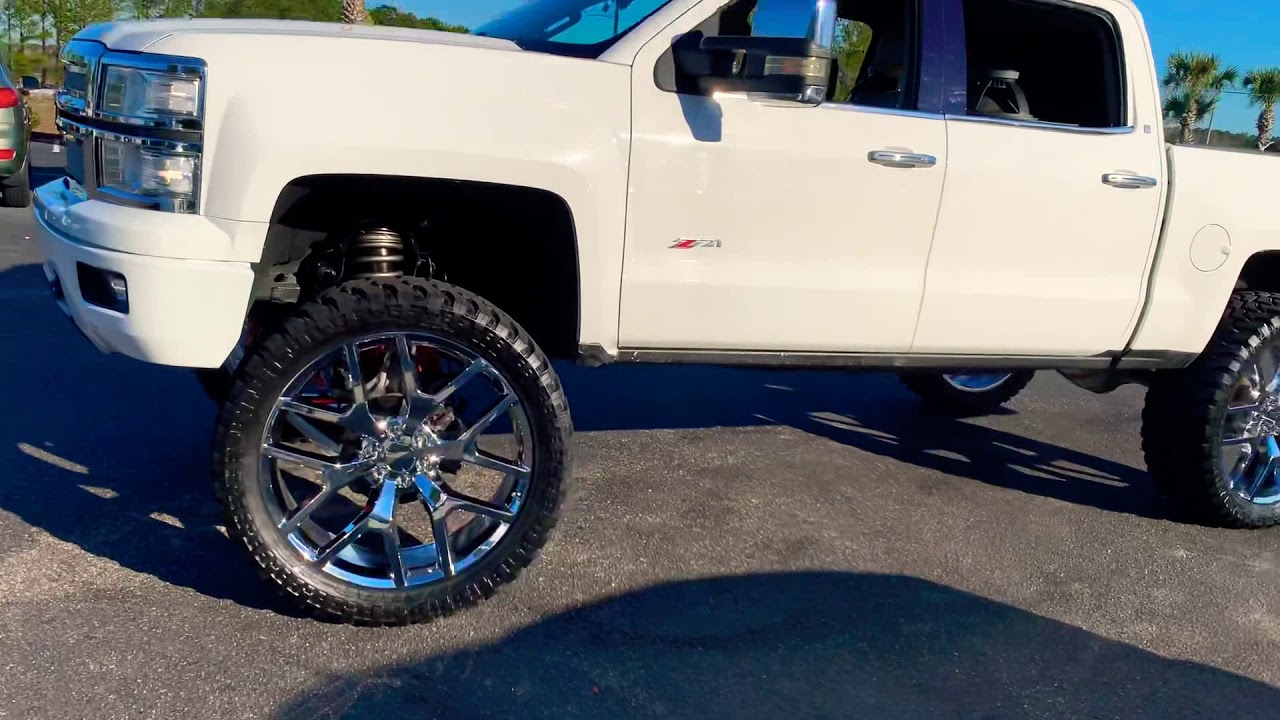 40s and 28s with 12” inches of lift Silverado 4x4 - YouTube