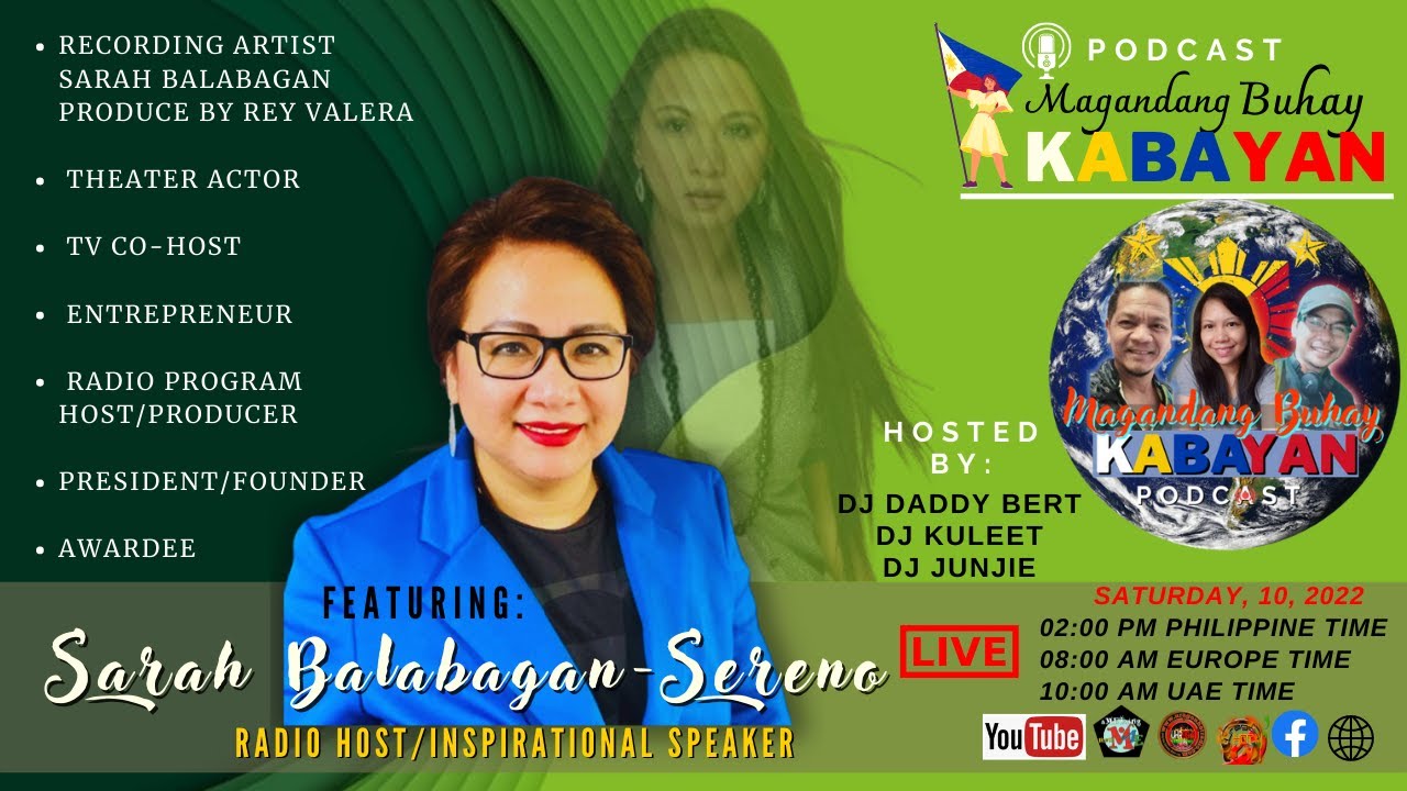 MAGANDANG BUHAY KABAYAN WITH OUR GUEST SARAH BALABAGAN-SERENO - YouTube